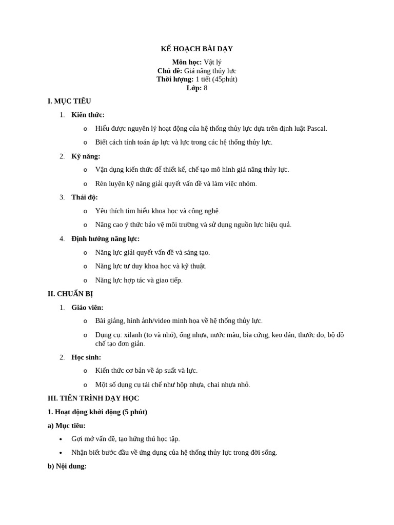 Giá Nâng TH y L C | PDF