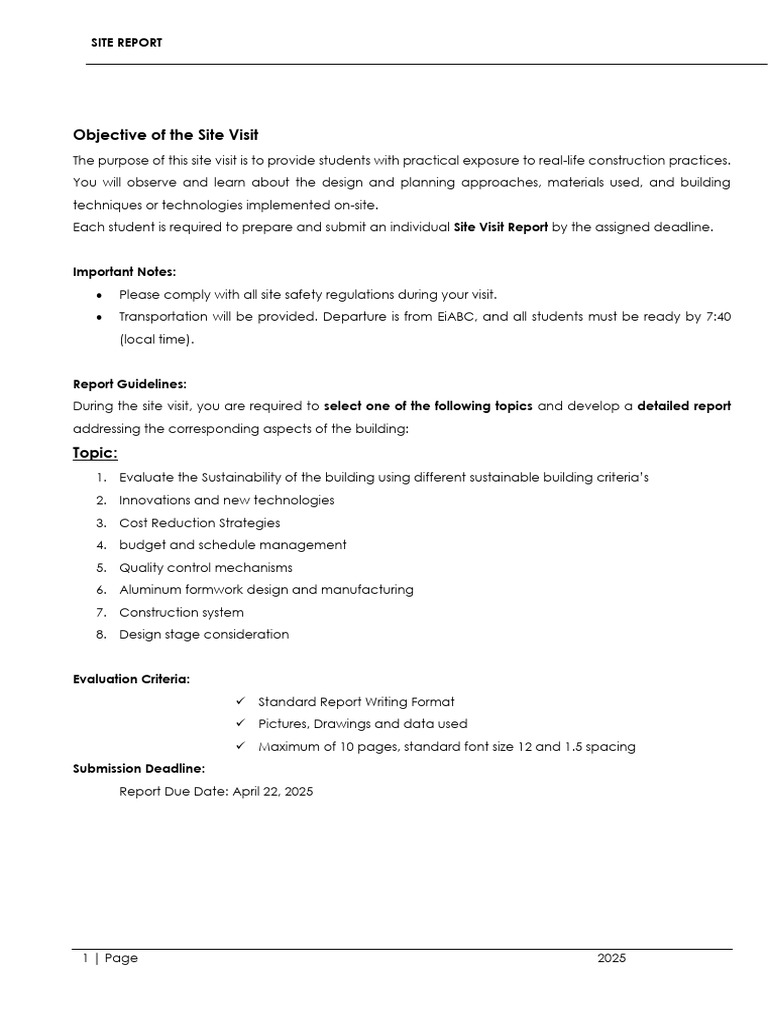 MCT Site Visit Manual _2025 | PDF