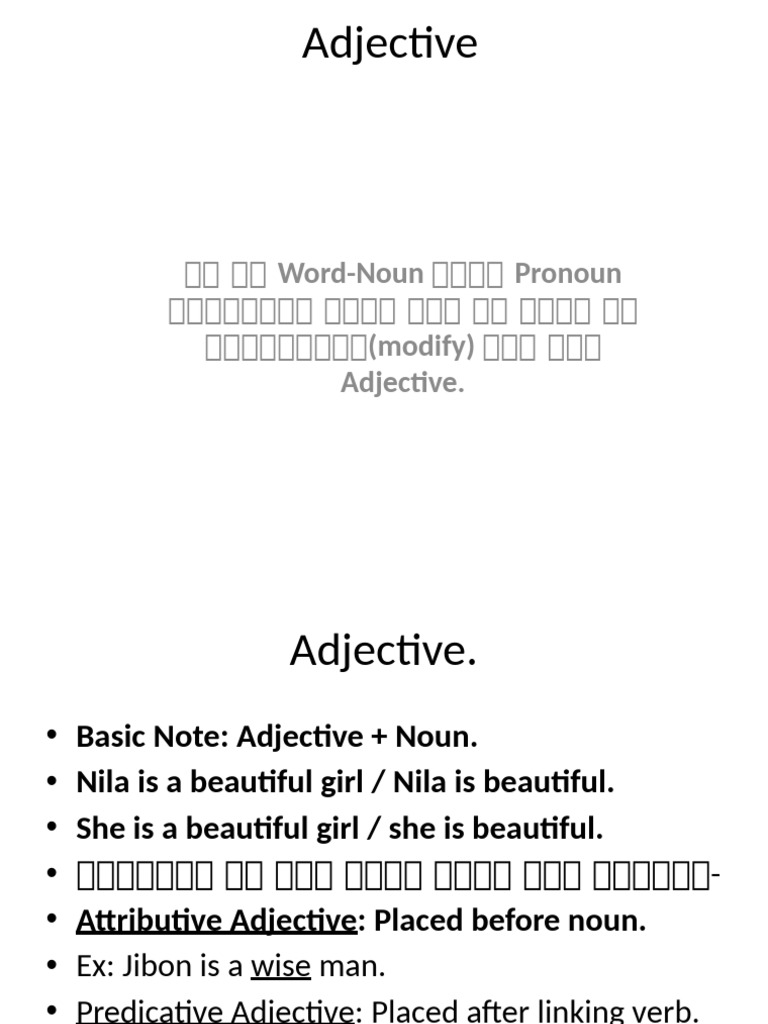 Adjective | PDF