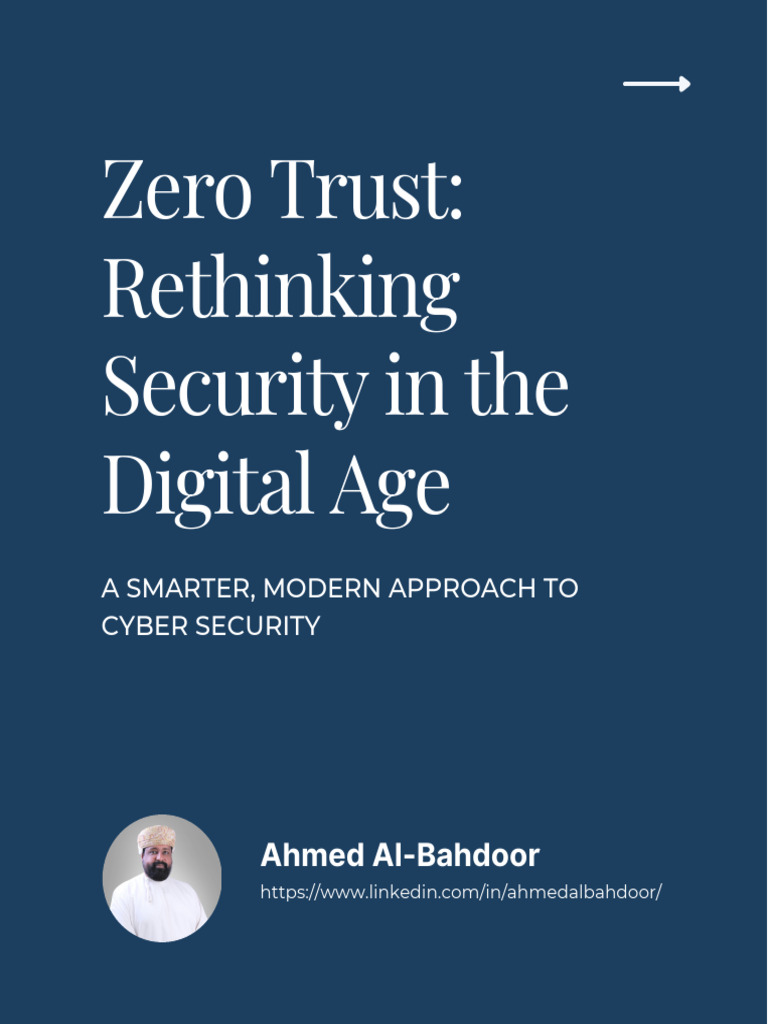 Zero Trust - Rethinking Security in The Digital Age-1 | PDF | Security | Computer Security