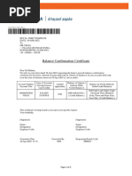 Balance Confirmation Letter | PDF