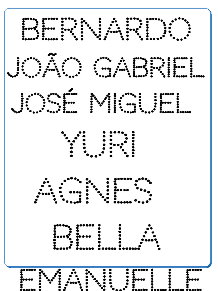 Bicolor Tracejar Letras Fundamental Folha de Atividades | PDF