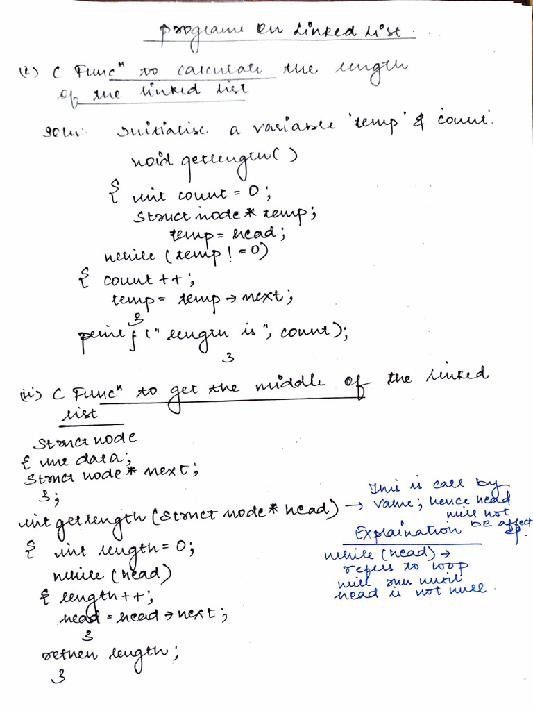 Linked List Operations Guide | PDF