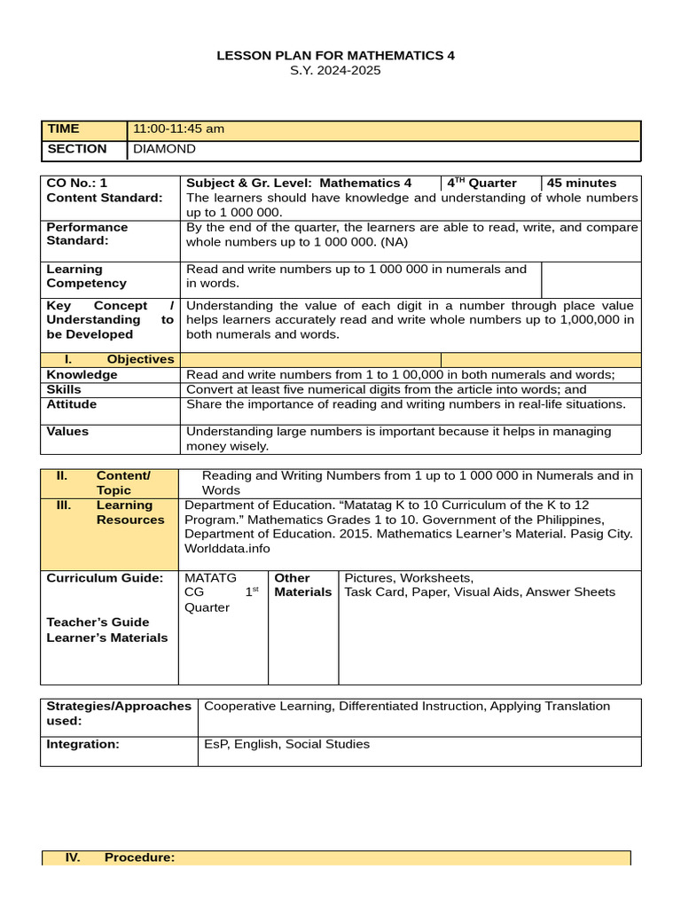 Grade 4-Quarter1 - Perimeter of Quadrilaterals That Are Not Square and Rectangle | PDF ...