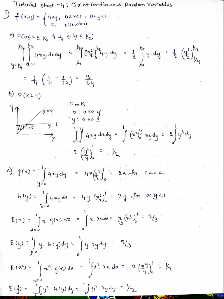 Tutorial Sheet 4 | PDF
