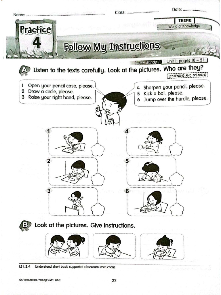 Unit 4 Follow My Instructions | PDF