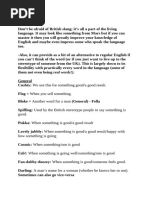 UK Rap & Street Slang Explained | PDF
