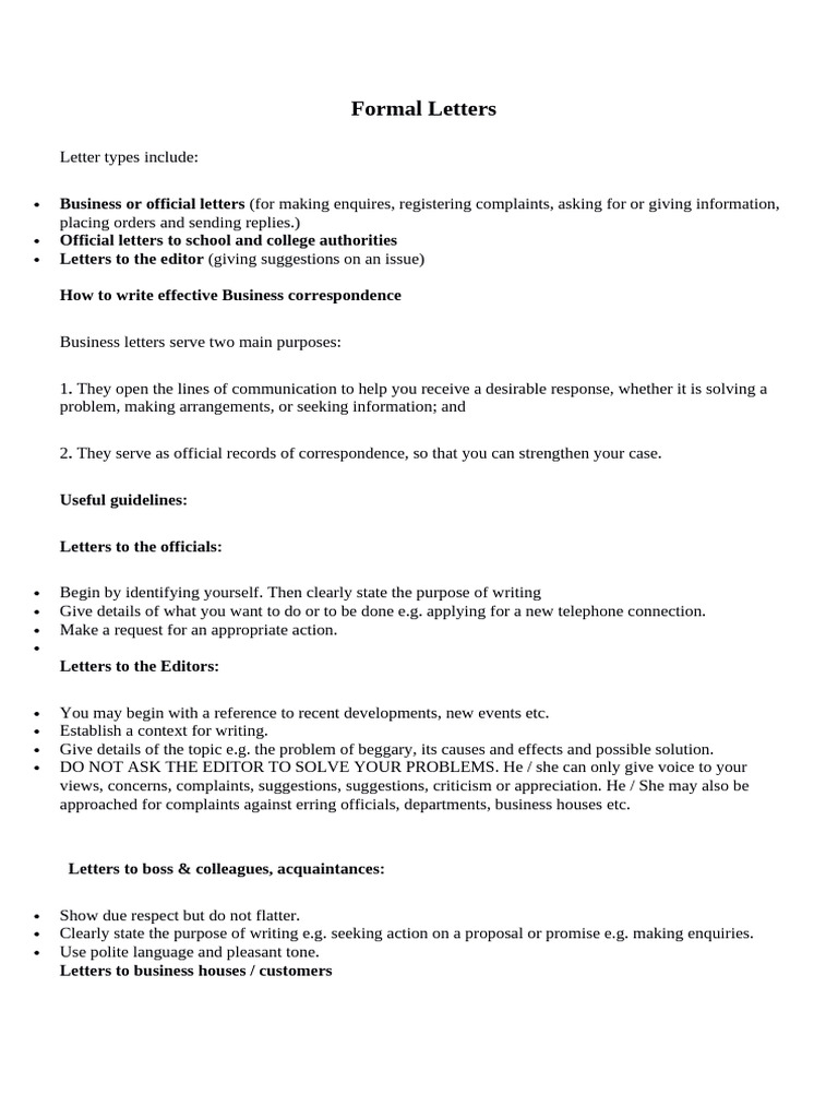 Guide to Writing Formal Letters | PDF | Madam