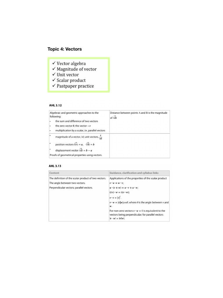 Vector Note 2 (Scalar Product Unit Product) | PDF | Euclidean Vector | Norm (Mathematics)