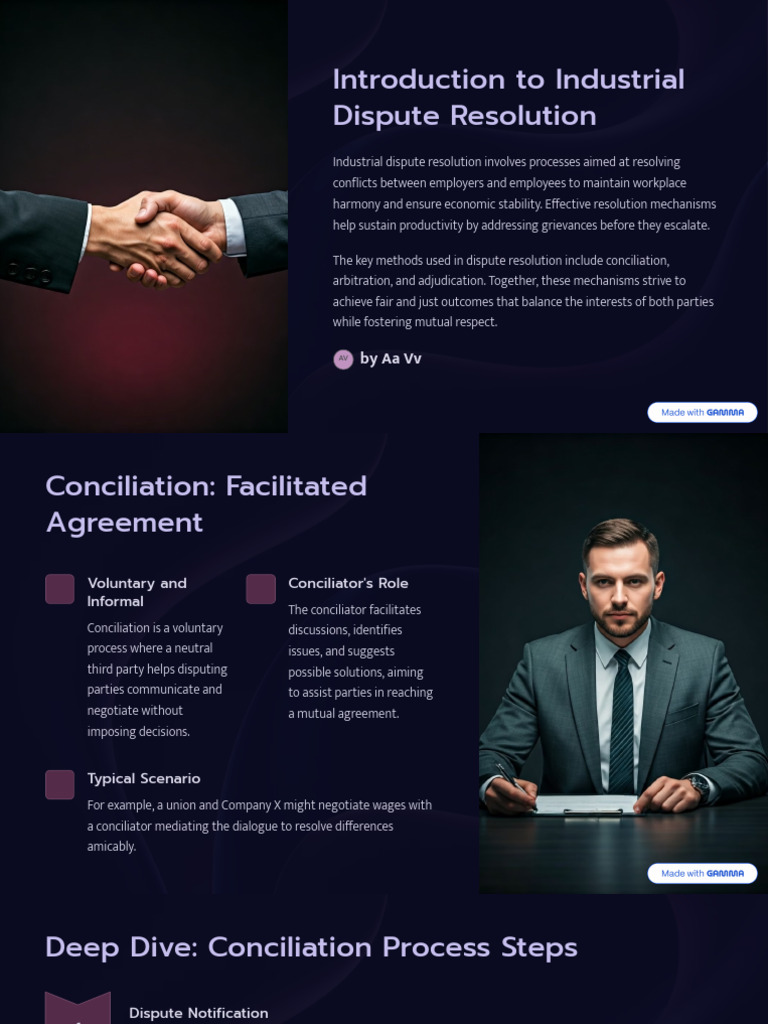 Introduction To Industrial Dispute Resolution | PDF | Arbitration ...