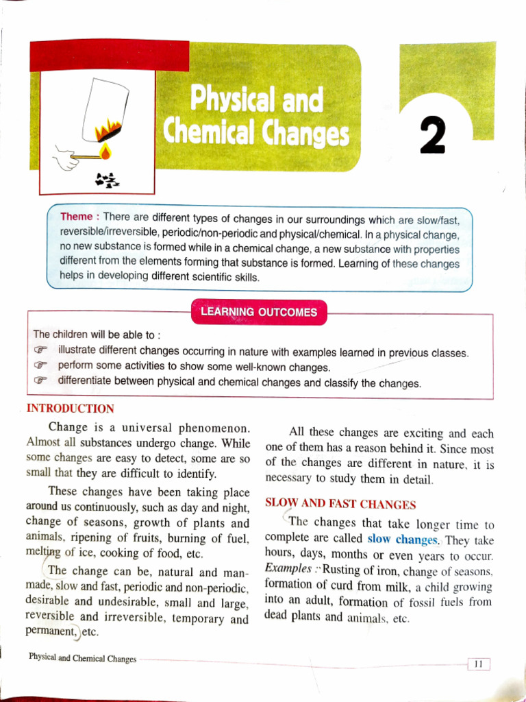 Chem CH 2 Physical and Chemical Changes | PDF | Chemical Substances ...