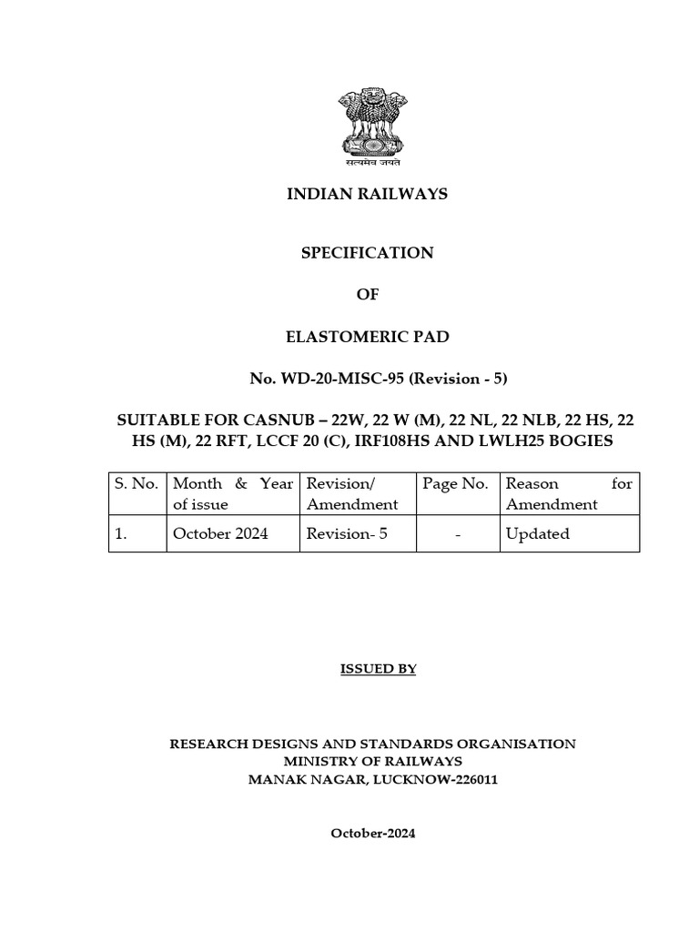 Final Spec EM Pad WD-20-MISC-95 Rev-5 | PDF | Fatigue (Material) | Hardness