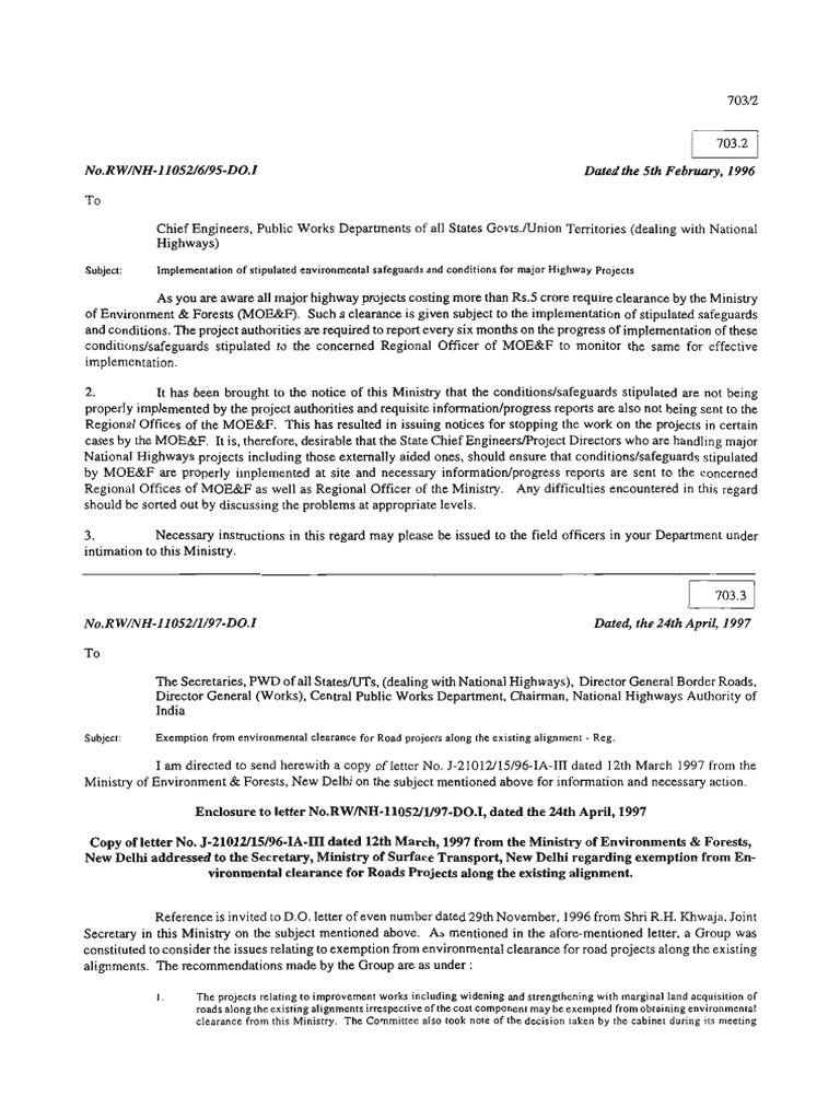 MoEF-1997.04.24-Environmental clearance | PDF