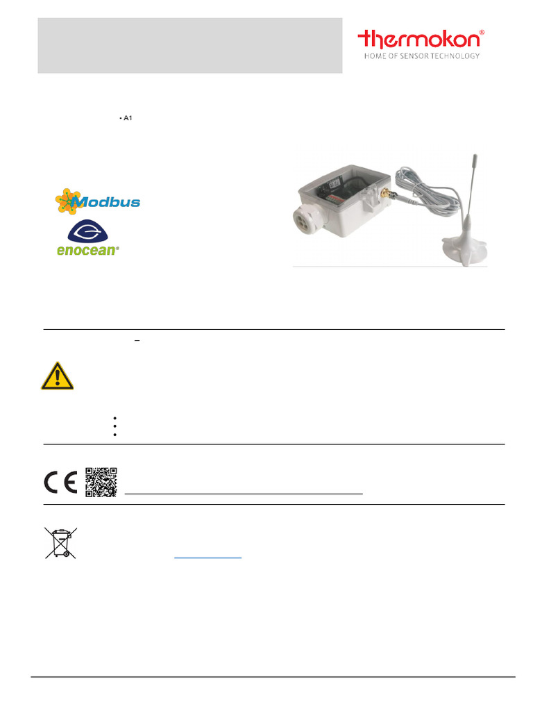 STC65+ RS485 Modbus Datasheet en | PDF | Telecommunications | Electronics