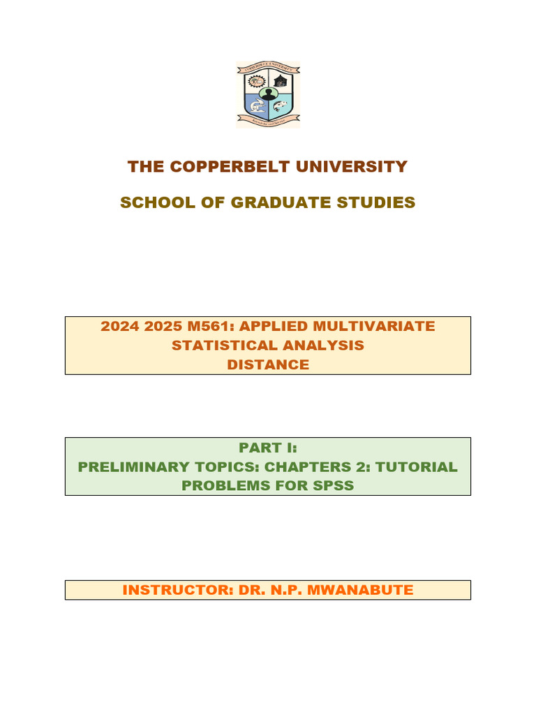 Applied Multivariate Statistical Analysis | PDF | Matrix (Mathematics ...
