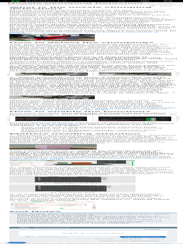 Nozzle Clumping Detection Bambu Lab Wiki | PDF