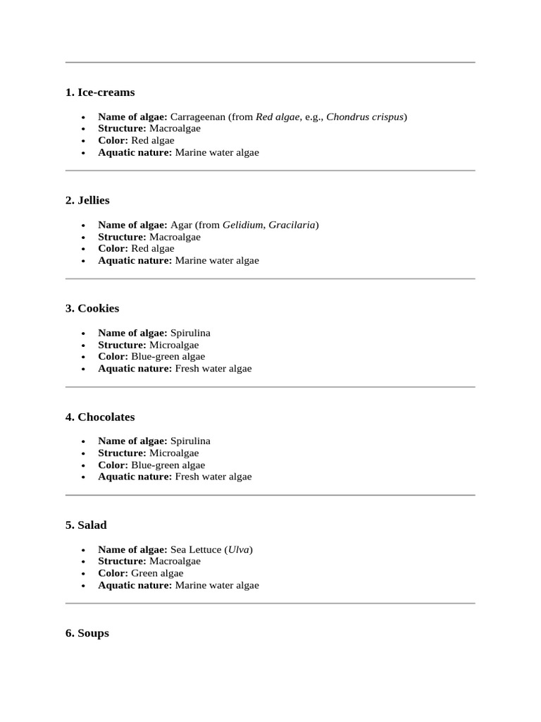 Algae Assignment | PDF