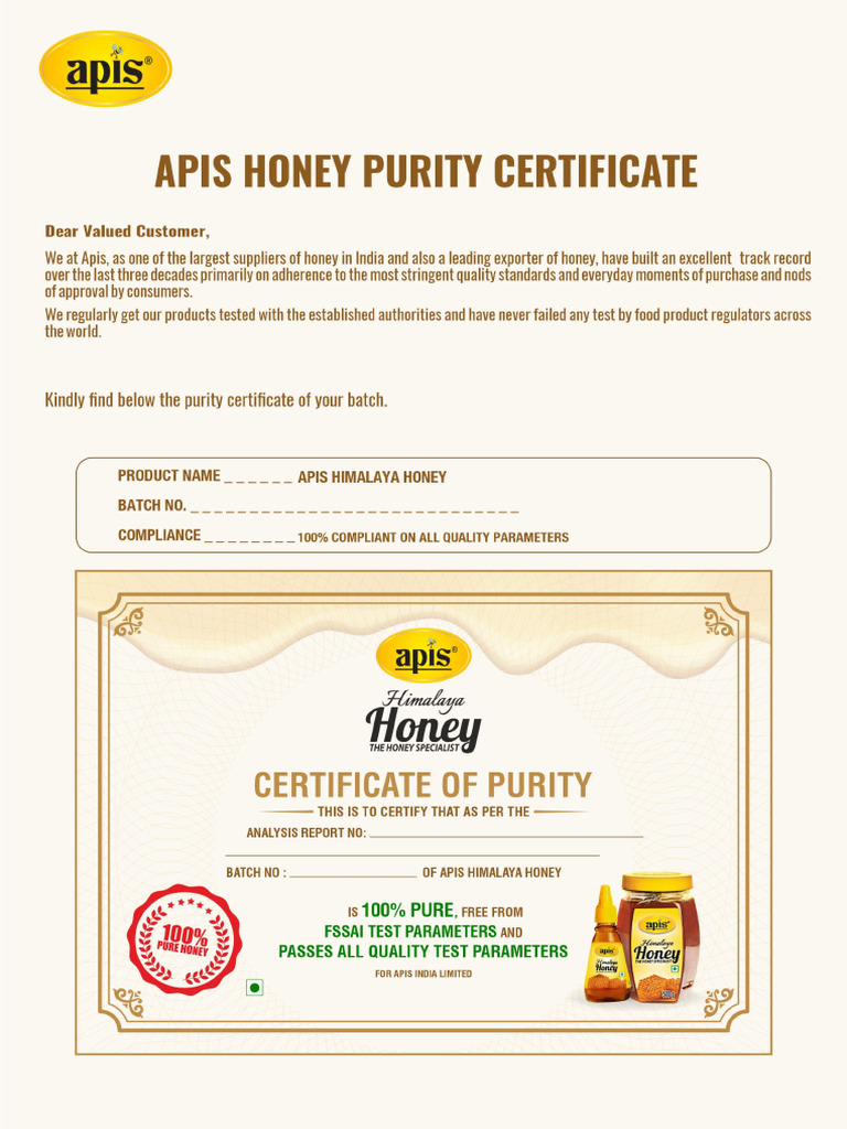 Apis Honey Purity | PDF