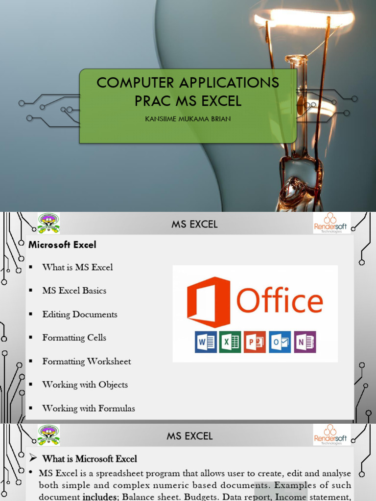 05 - Basic Computing-Excel Prac | PDF | Microsoft Excel | Spreadsheet