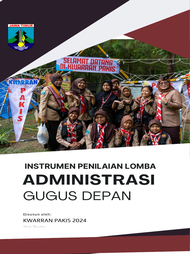 Instrumen Penilaian Administrasi Gudep 2024 Kwarran Pakis | PDF