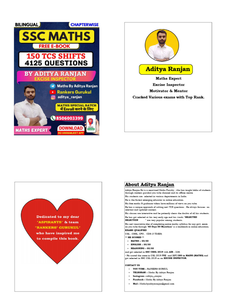 Pdfcoffee.com_maths eBook 20 by Aditya Ranjan Sir PDF Free Converted (1 ...