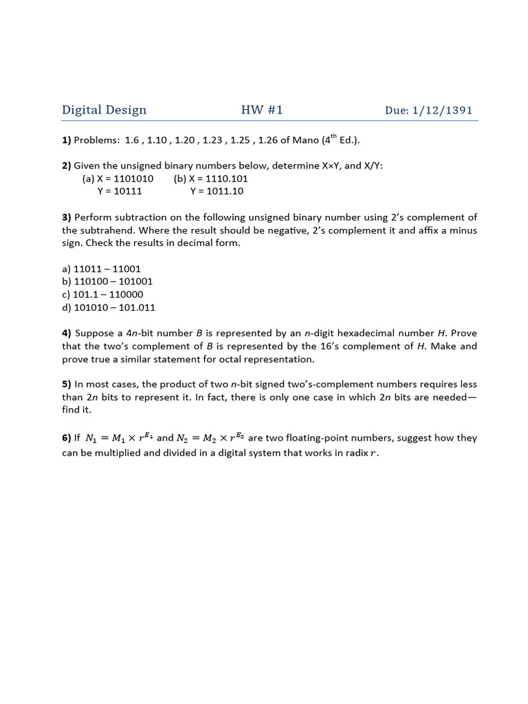 HW1 - Spring 92 | PDF