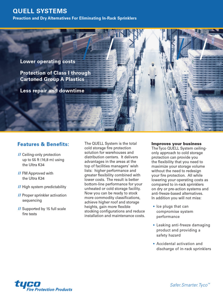 Tyco Quell Fire Sprinkler Systems Overview | PDF | Fire Sprinkler System