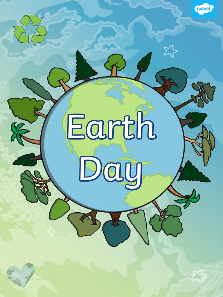 Earth Day Lapbook - Cover Page | PDF