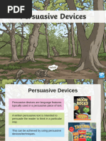A F O R E S T: Persuasive Techniques Handout | PDF | Mnemonic | Question