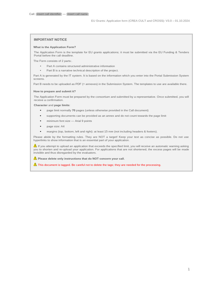 TPL - Application Form (Part A and B) (CREA CULT) | PDF | Risk | Risk ...