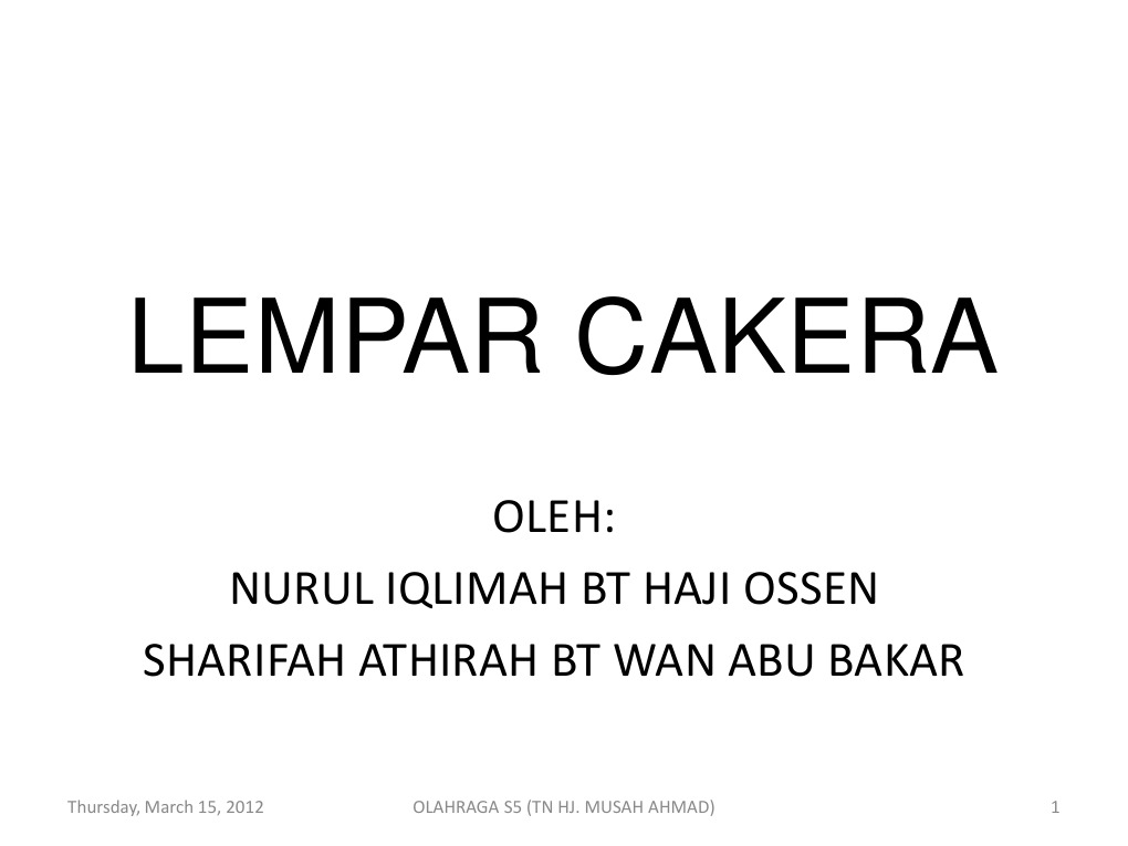 Lempar Cakera | PDF