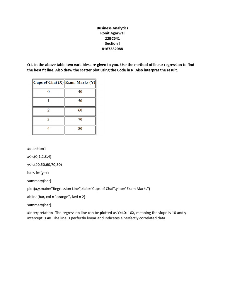 BA Assignment | PDF