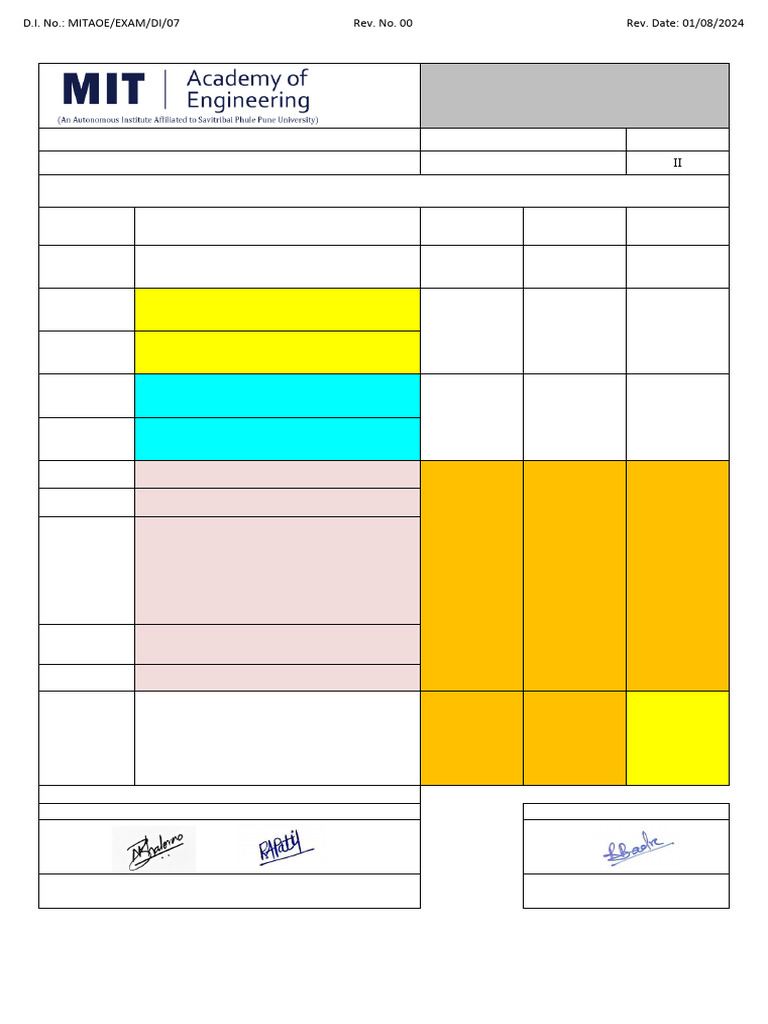 Fy 2023 Pat Sem II Even Sem Ese Timetable Ay 2024-25 | PDF ...