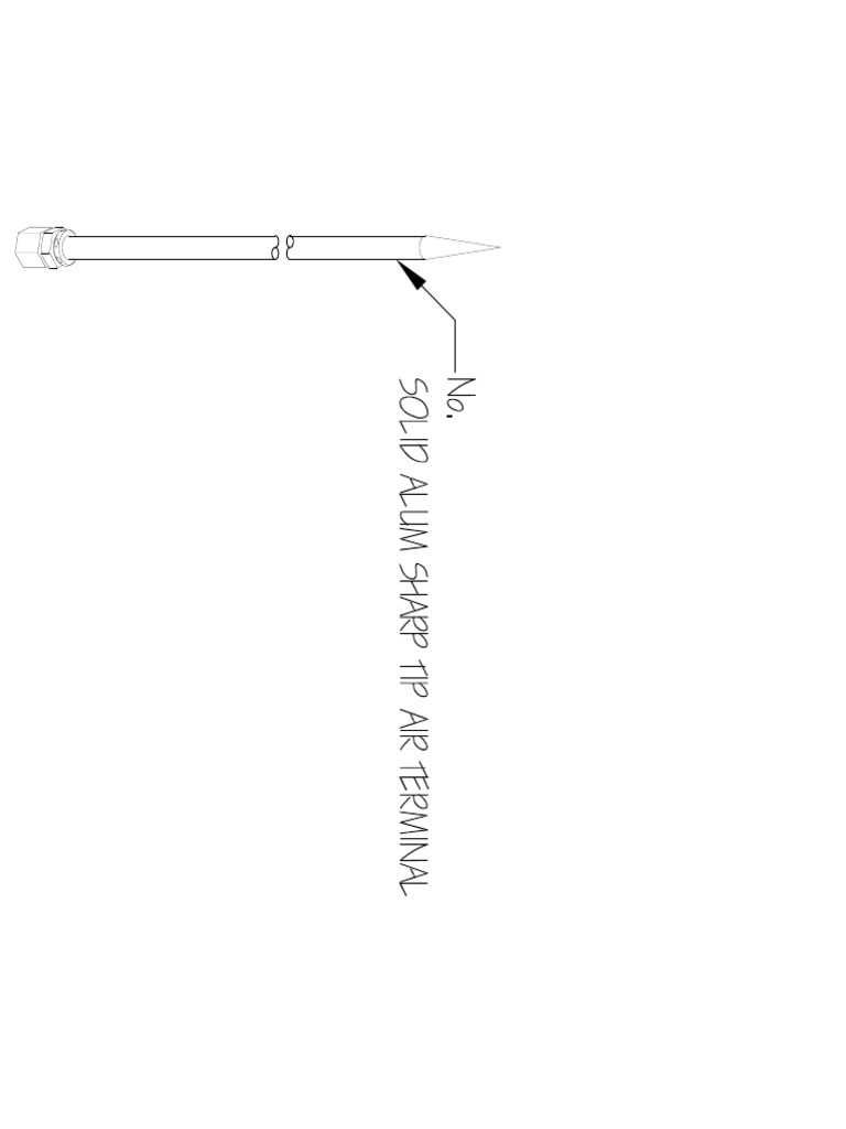 A571 Alum Sharp Tip Air Terminal | PDF