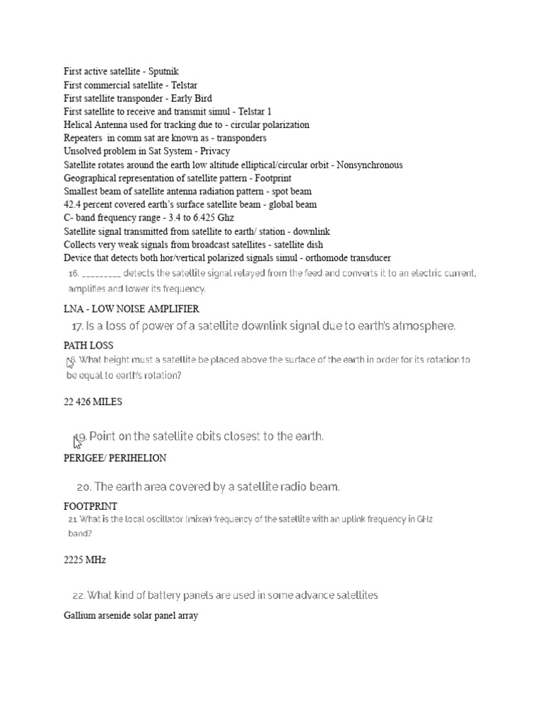 First Active Satellite Sputnik | PDF