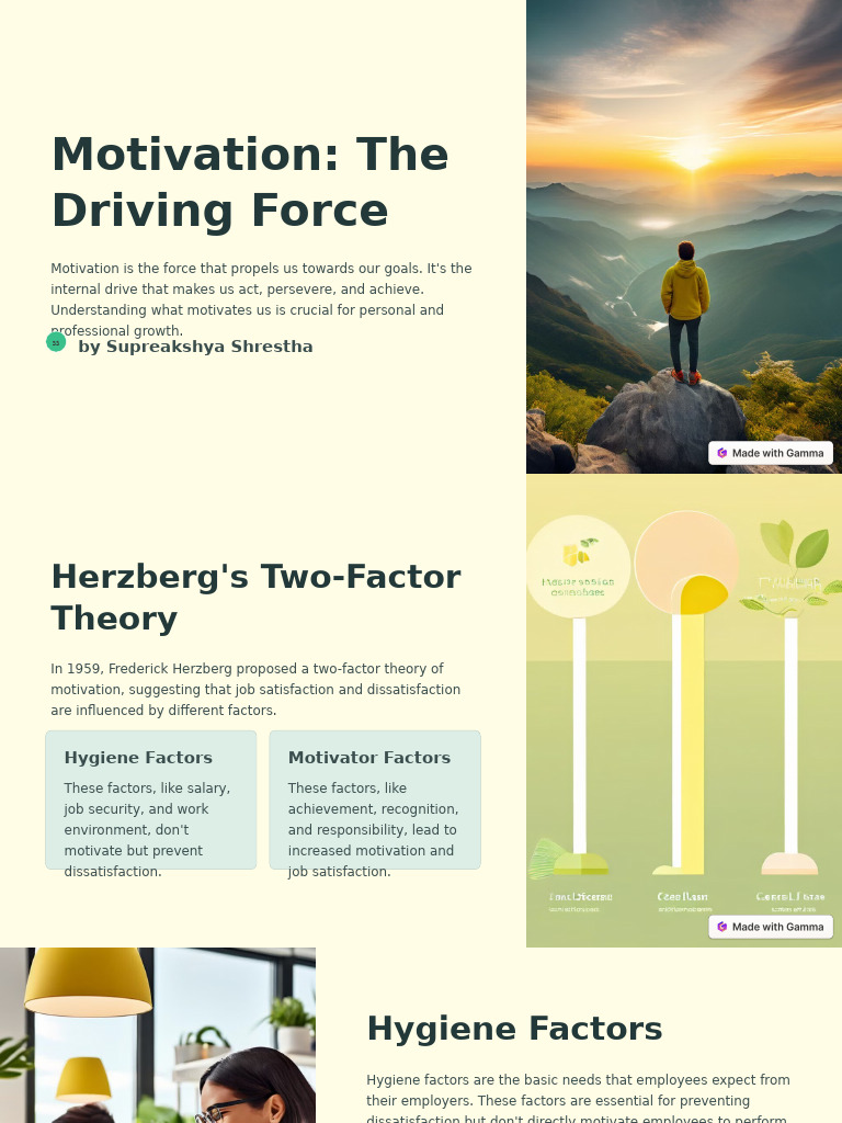 Motivation The Driving Force | PDF | Motivational | Motivation