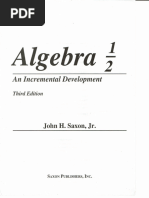 Saxon Algebra 1 | PDF