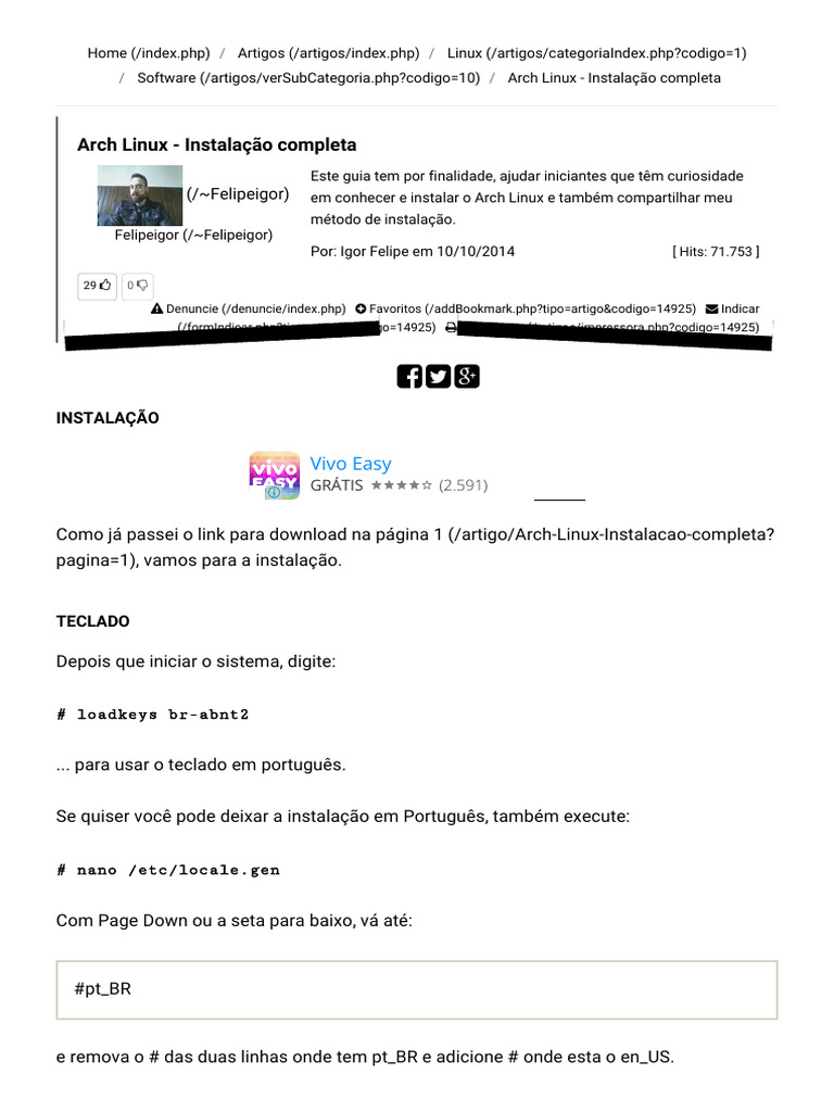Arch Linux Instalaao Completa | PDF | Programas | Linux