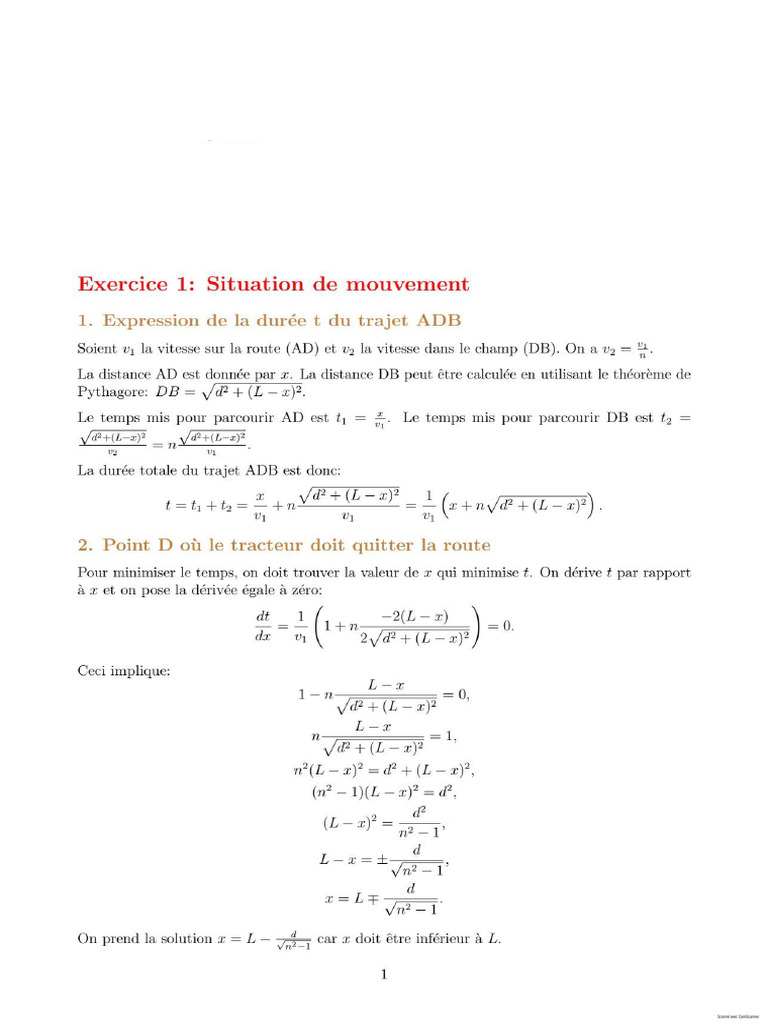 Correction SN de Mécanique Et Acoustique | PDF