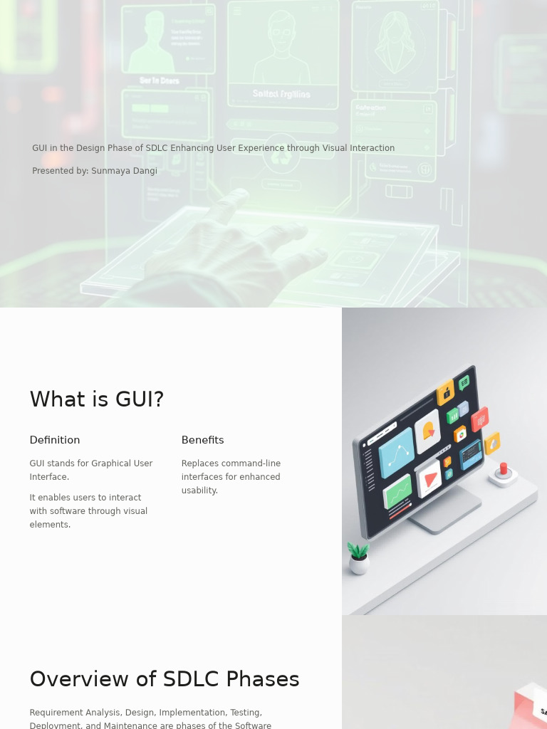 GUI's Role in SDLC Design Phase | PDF