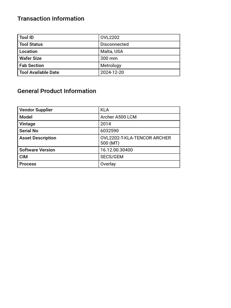 KLA Archer 500 LCM 250203104502782 003 | PDF
