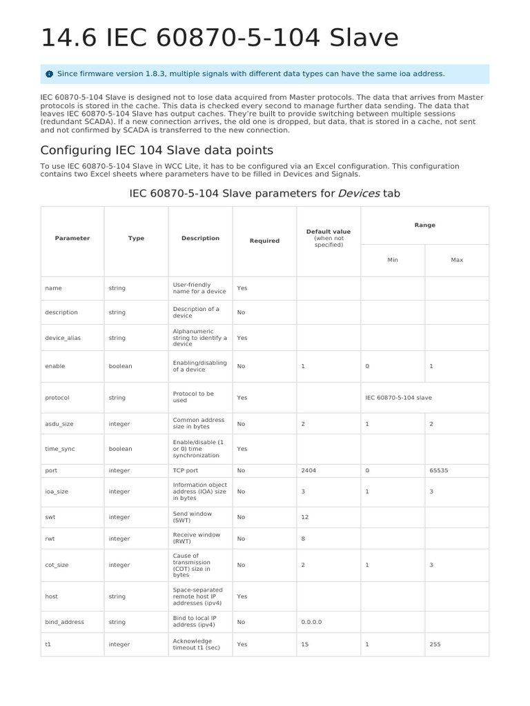 146 Iec 60870 5 104 Slave | PDF | Data Type | Integer (Computer Science)