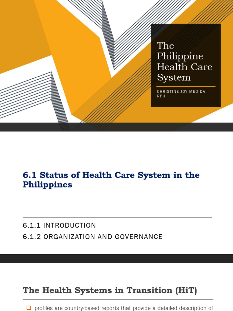 Overview of the Philippine Health System | PDF | Health Care | Poverty