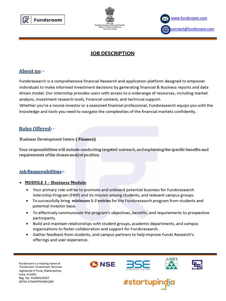 Bd intern jd finance pdf | PDF | Investing | Business