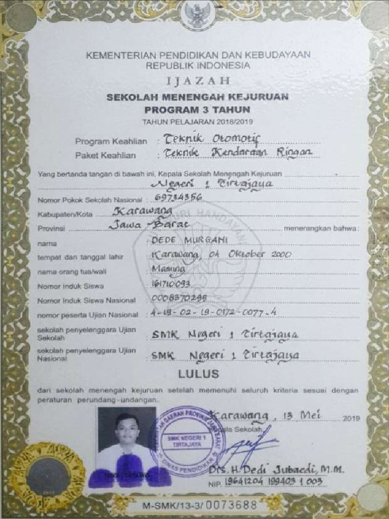 Scan Ijazah | PDF