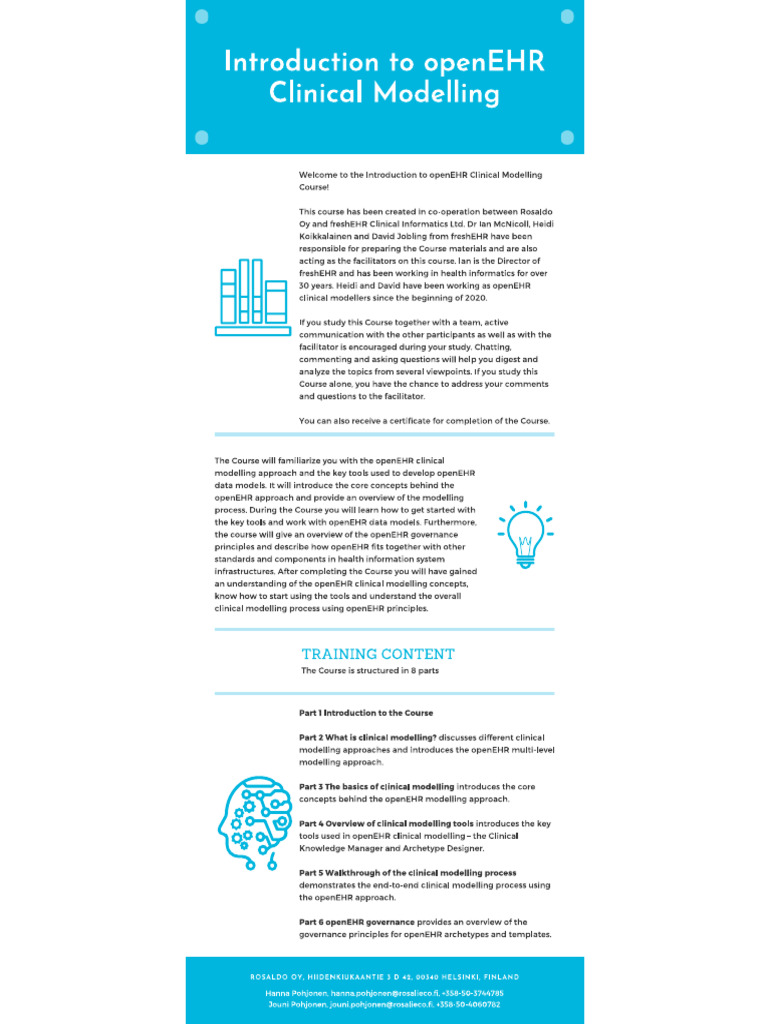 Introduction To OpenEHR Clinical Modelling | PDF