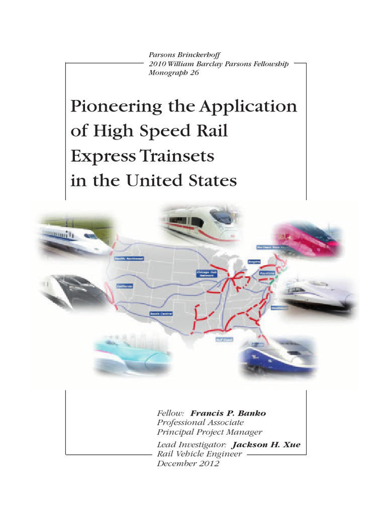 High-Speed Rail Express Trainsets USA | PDF | High Speed Rail ...
