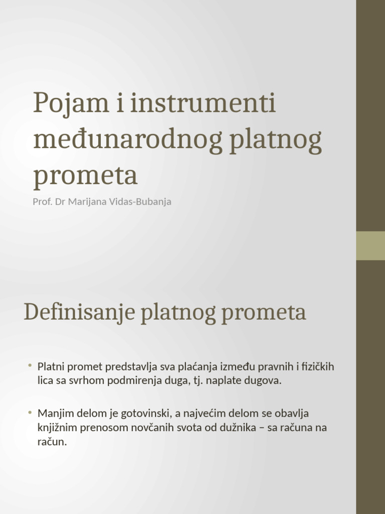 Pojam-I-Instrumenti-Medunarodnog-Platnog-Prometa 2 | PDF