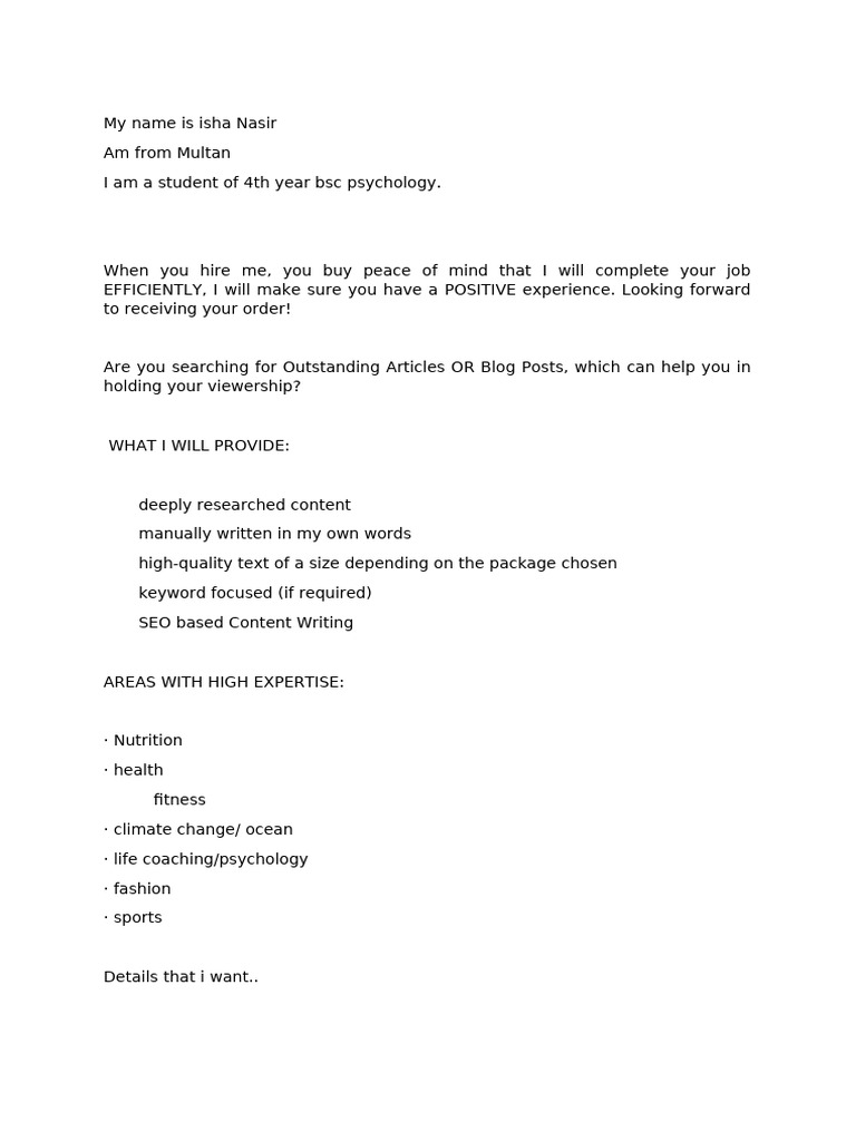 Cover Letter | PDF