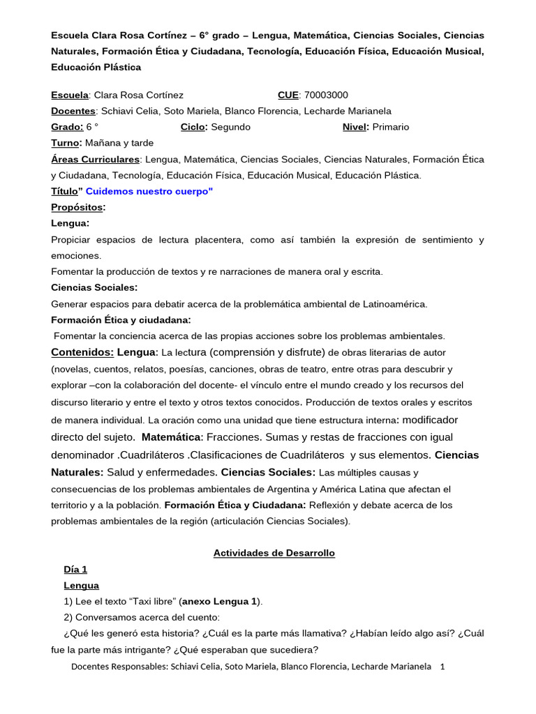 Clararosacortínez - 6°grado - Áreas Integradas - Guia9 | PDF